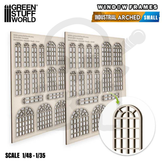 Battle-Models > Industrial Arched Miniature Windows - Small - małe okna ...